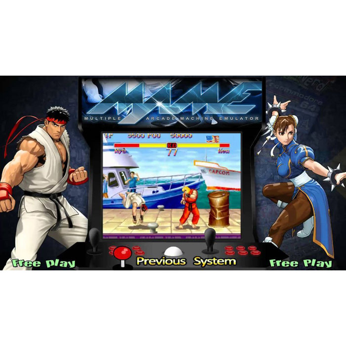 N2fun Mame/Hyperspin 4 Player Plug-In Full Size Arcade Machine with ...